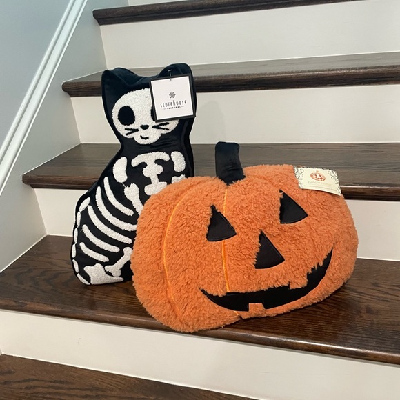 HALLOW HOME | Holiday | Tik Tok Viral Orange Jack O Lantern Black Cat ...